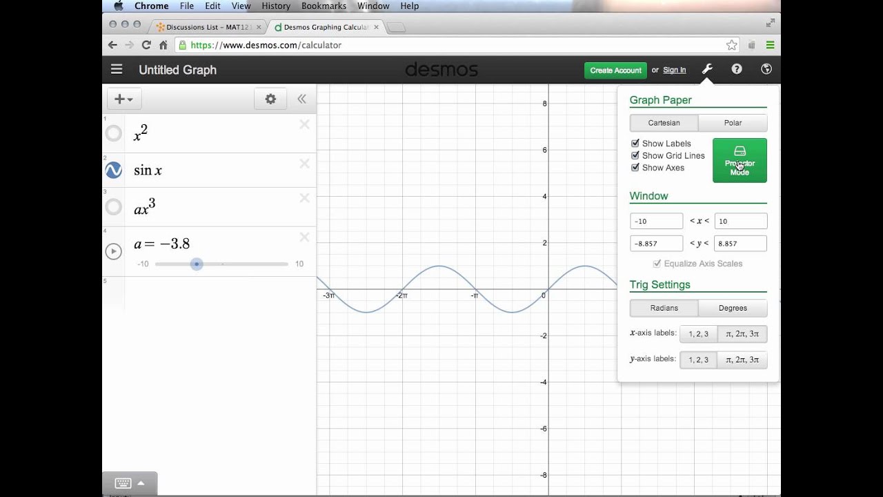 Desmos Basics - YouTube