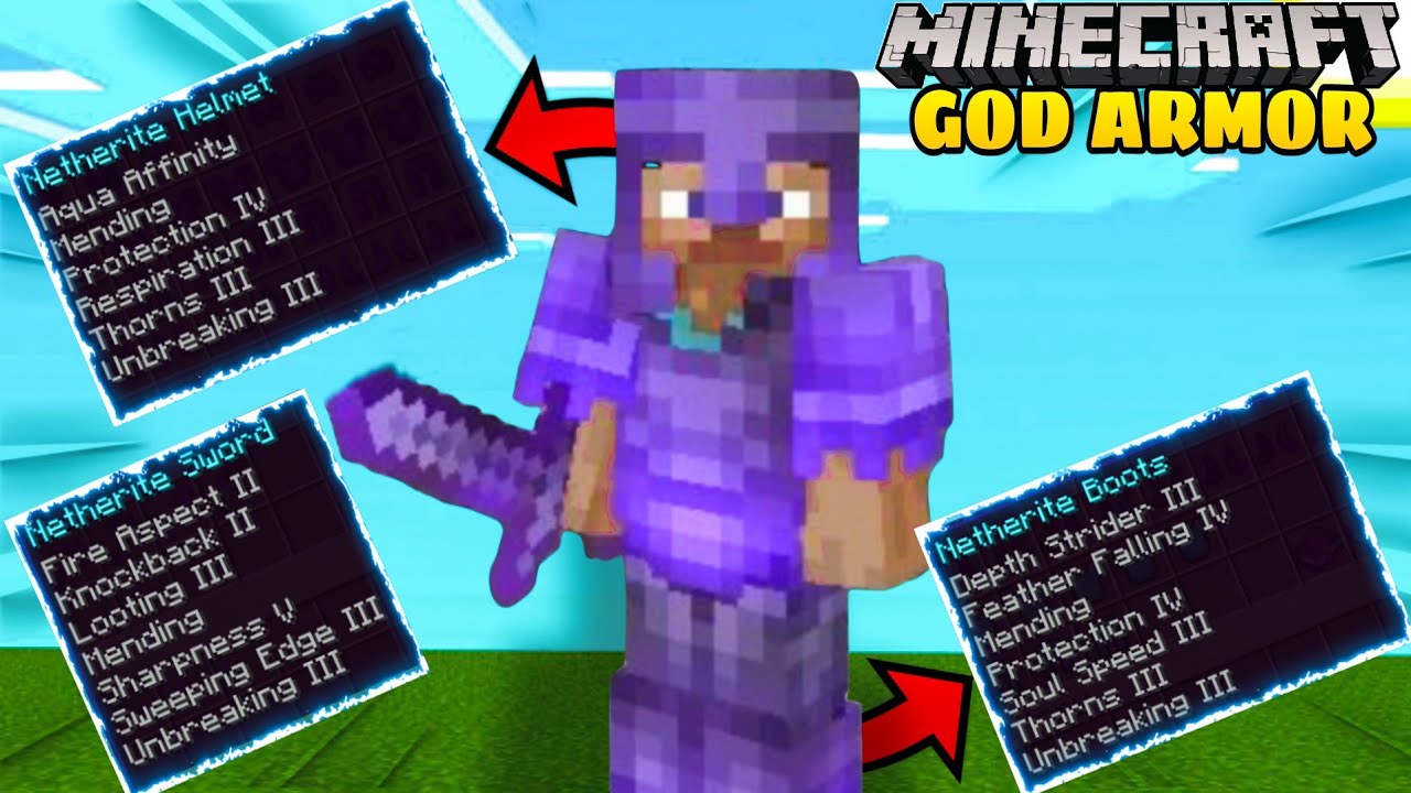I MADE NETHERITE GOD ARMOR | MINECRAFT PE GAMEPLAY #19 - YouTube