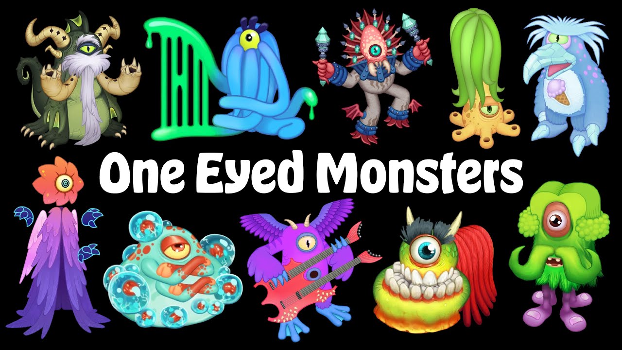 All One Eyed Monsters in My Singing Monsters (With Rare Poppette) - YouTube