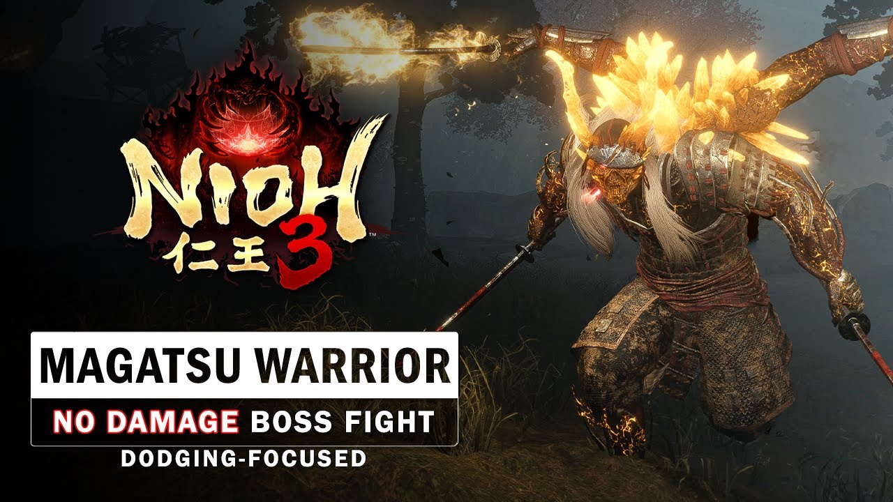 Nioh 3 - Magatsu Warrior Boss Fight (No Damage) - YouTube