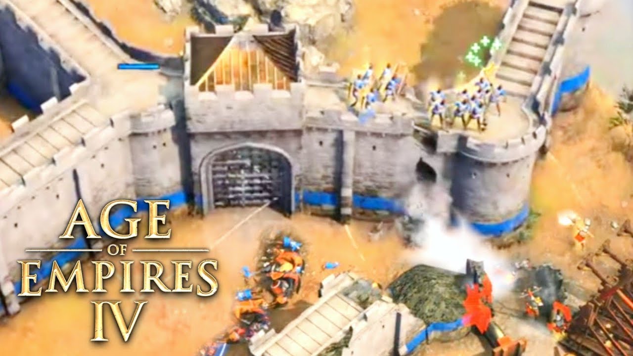 DEFENDIENDO un CASTILLO en AGE OF EMPIRES 4 👿🏰 ¡La BATALLA ES ÉPICA ...