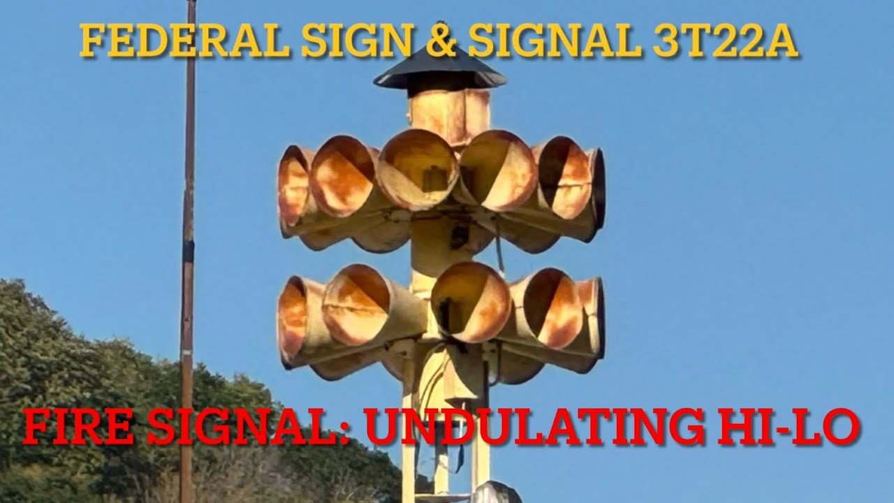 Federal Sign & Signal 3T22A CD & Fire Siren - Hi-Lo Fire Signal ...