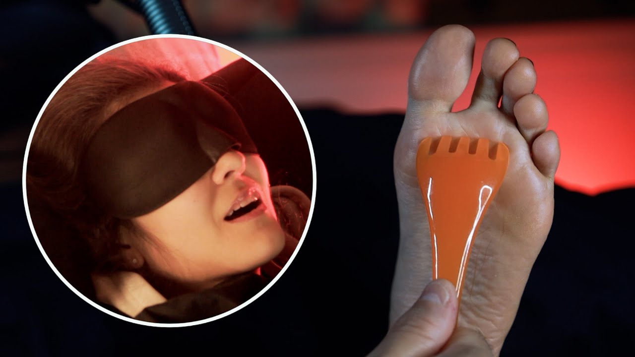 🥹 Desire for relaxation: ASMR Tickle Foot Massage - YouTube