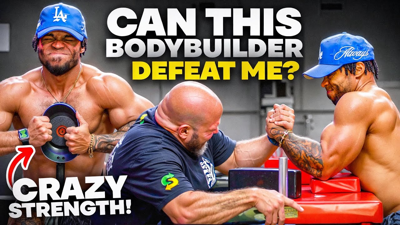 Lifetime Natty Bodybuilder Bends Thick Frying Pan After Beating Me in Arm Wrestling! Crazy ...