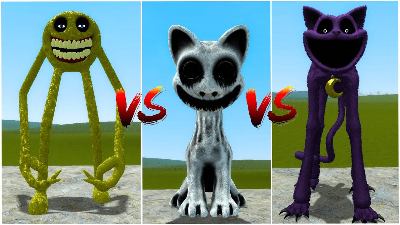 WHITE CAT VS CATNAP VS ROBLOX INNYUME SMILEY'S STYLIZED Nextbot in ...