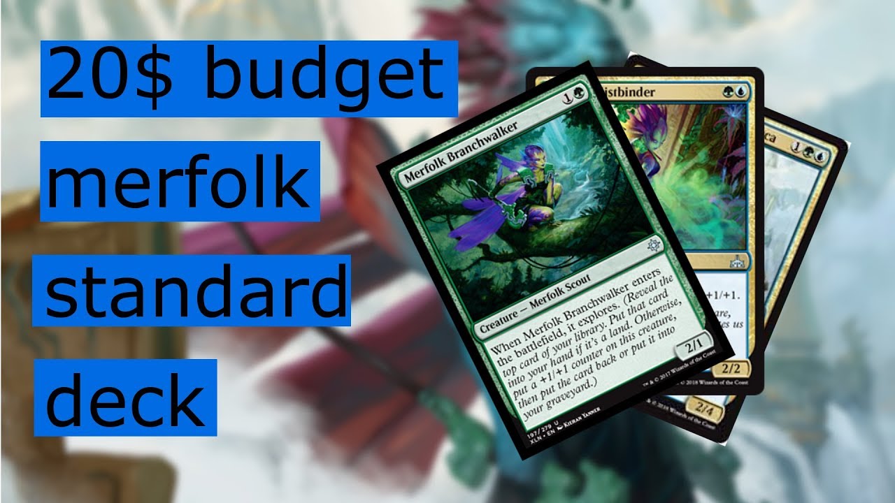 $20 Budget Merfolk Standard Deck! - YouTube
