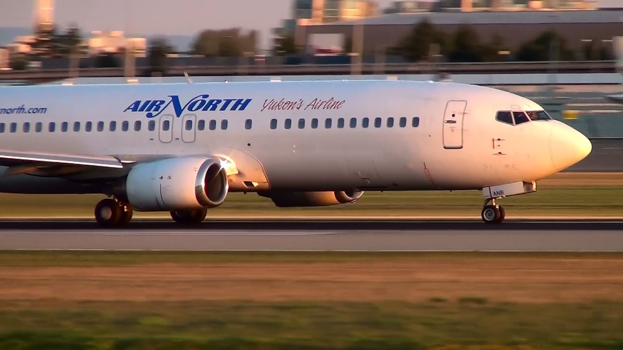 Air North 737-400 [C-FANB] Takeoff Vancouver Airport (YVR) - YouTube
