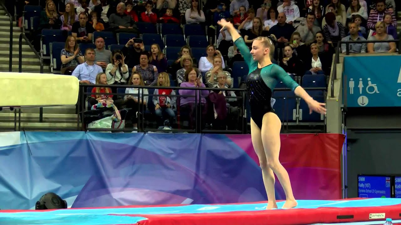 Kelly Simm - SILVER - Vault 2 - 2015 British Gymnastics Championships ...