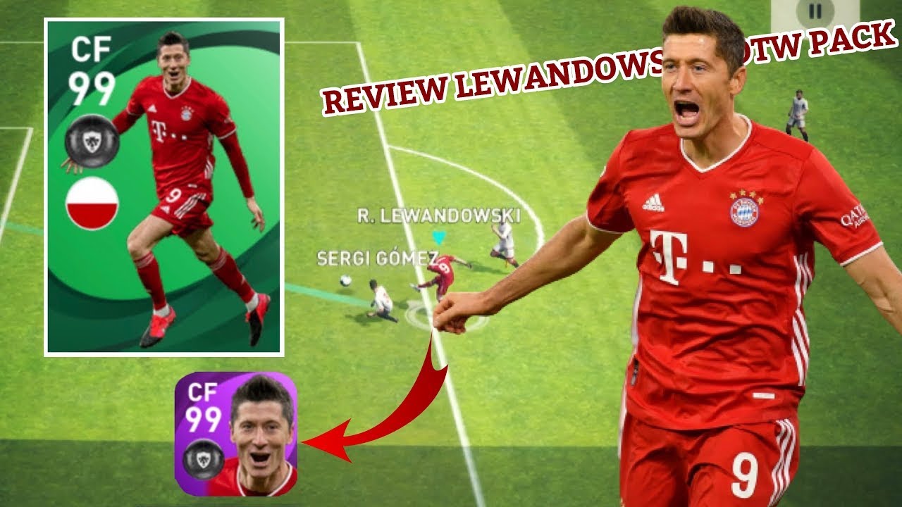 Review Robert Lewandowski Pes 2021 mobile - YouTube