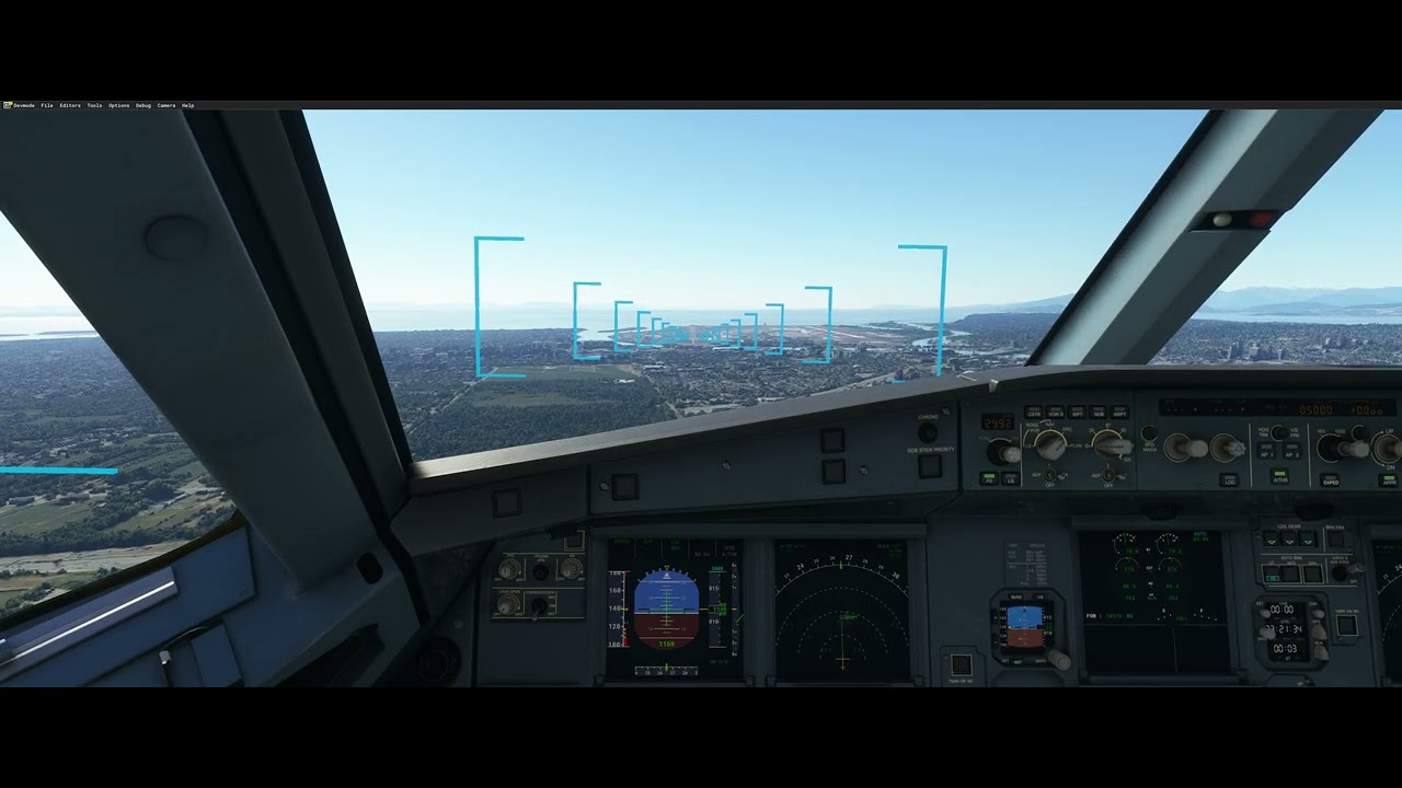 Airbus a320 landing at Vancouver international Airport Mfs - YouTube
