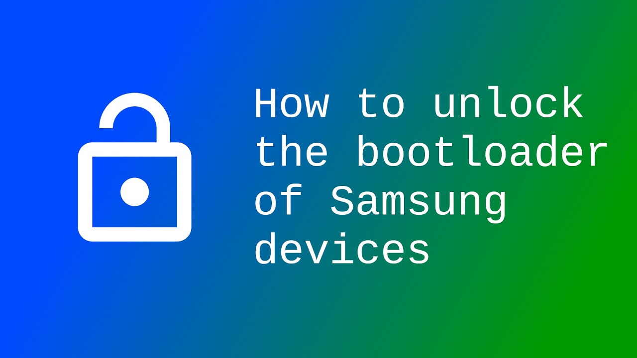 How to unlock bootloader on Samsung Galaxy devices and flash TWRP ...