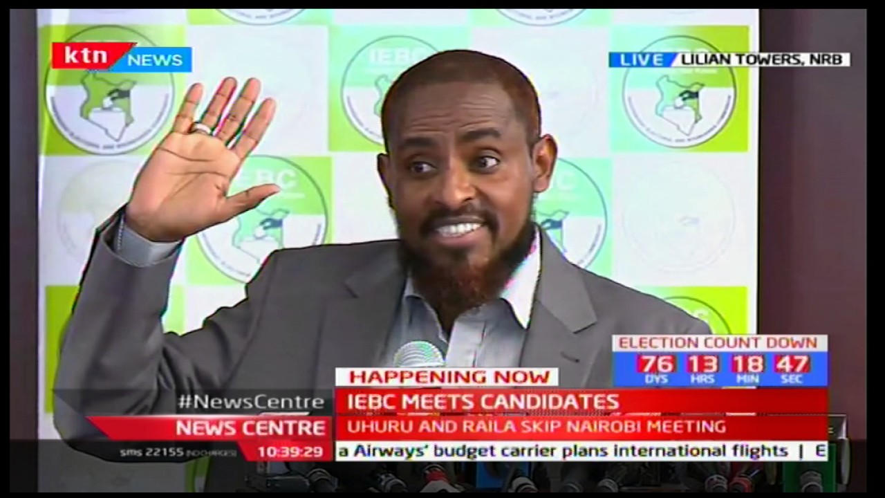 Presidential Aspirant Abduba Dida addresses IEBC over signatures - YouTube