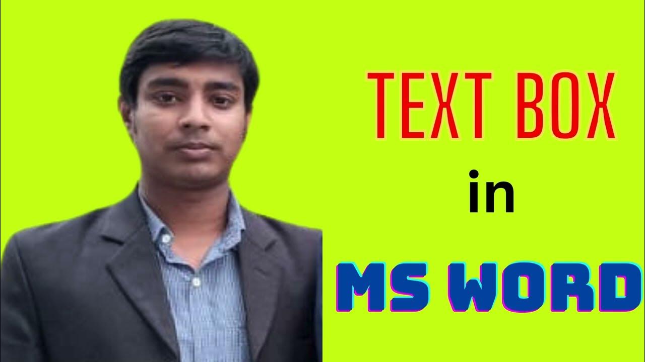 How to set Text Box in Ms word. #Text_Box - YouTube