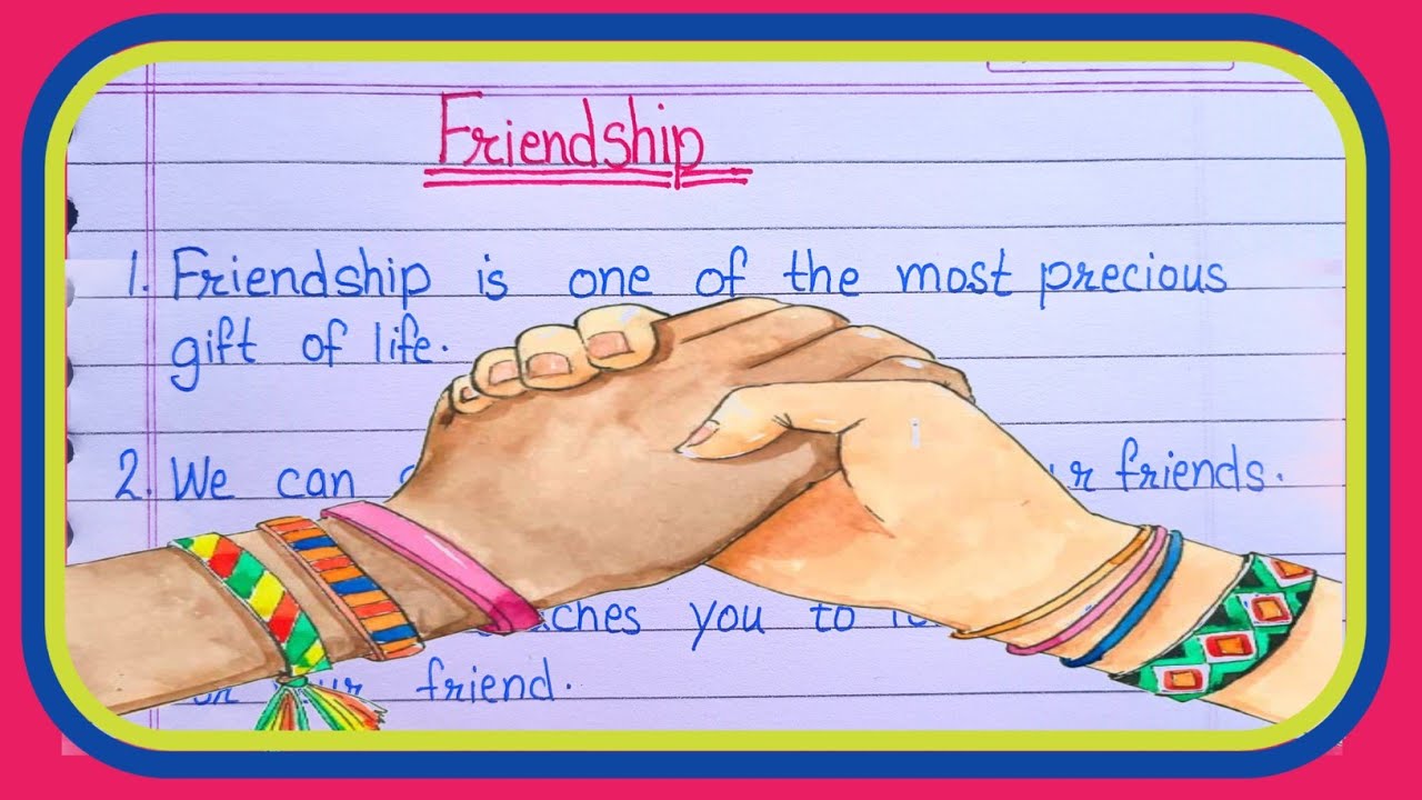 10 lines on friendship in English| Essay on friendship|Friendship ...