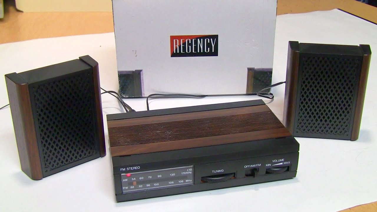 Tiny & tinny: 1992 Regency compact stereo system - YouTube