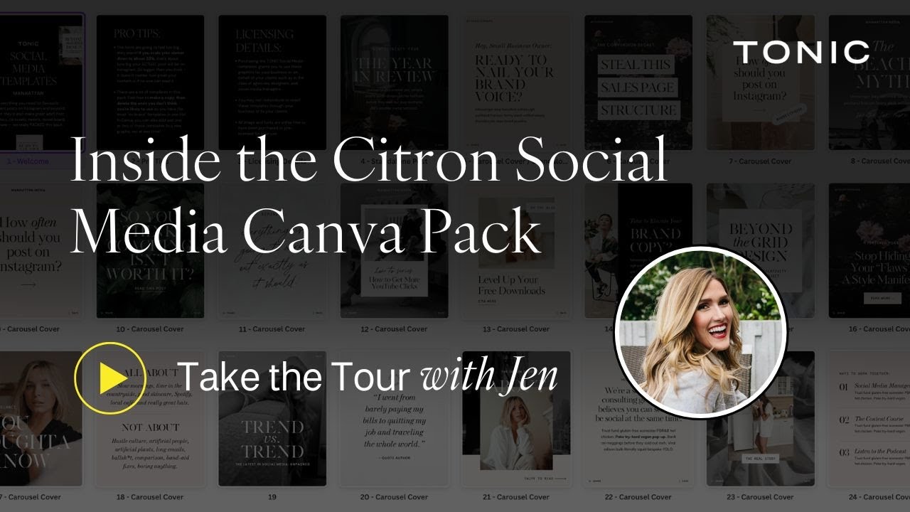 What's inside Tonic's New Citron Social Media Content Template Pack ...