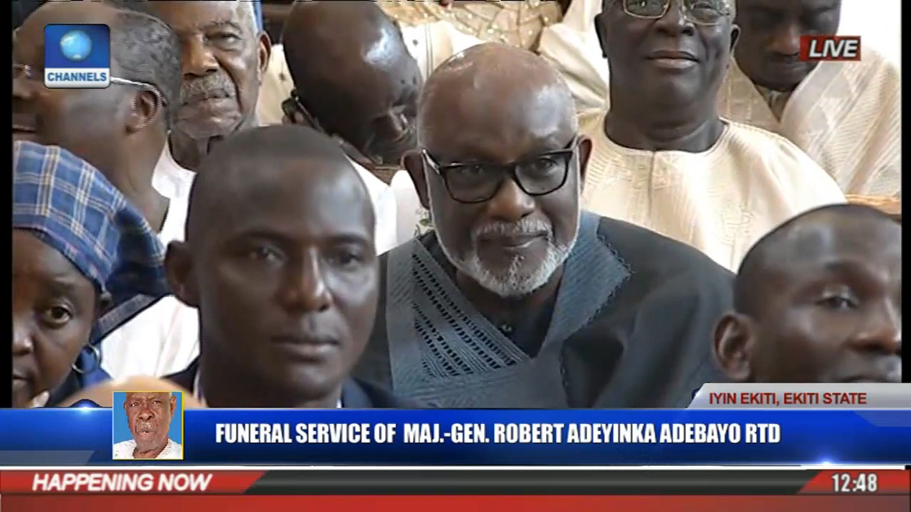 Funeral Service Of Major Gen Robert Adeyinka Adebayo Rtd Pt 9 - YouTube