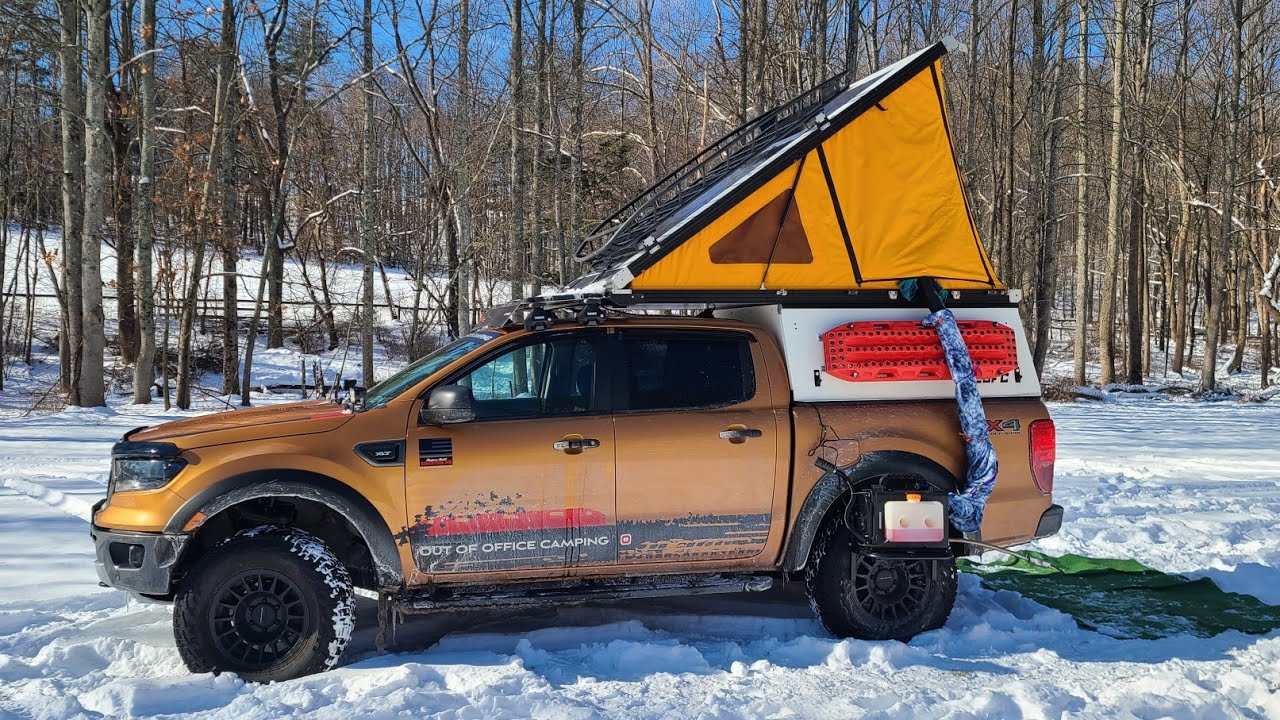 14°F GFC GO FAST stay warm winter CAMPER | COLD? | Ford Ranger Purpose ...