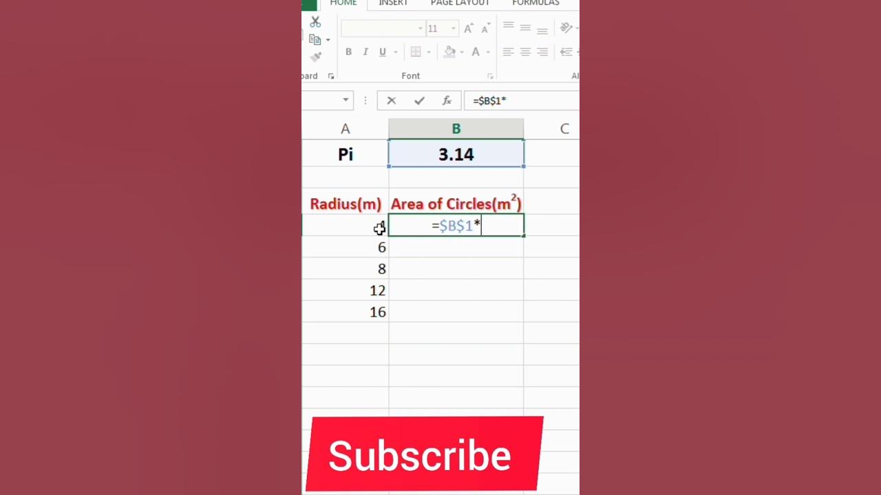 How Find Area Of Circle In Excel shorts excel YouTube how-find-area-of-circle-in-excel-shorts-excel-youtube