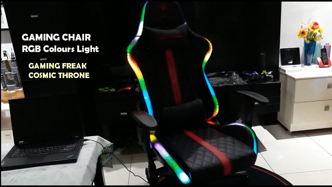 GAMING CHAIR : GAMING FREAK COSMIC THRONE - Colours RGB Light - RGB ...
