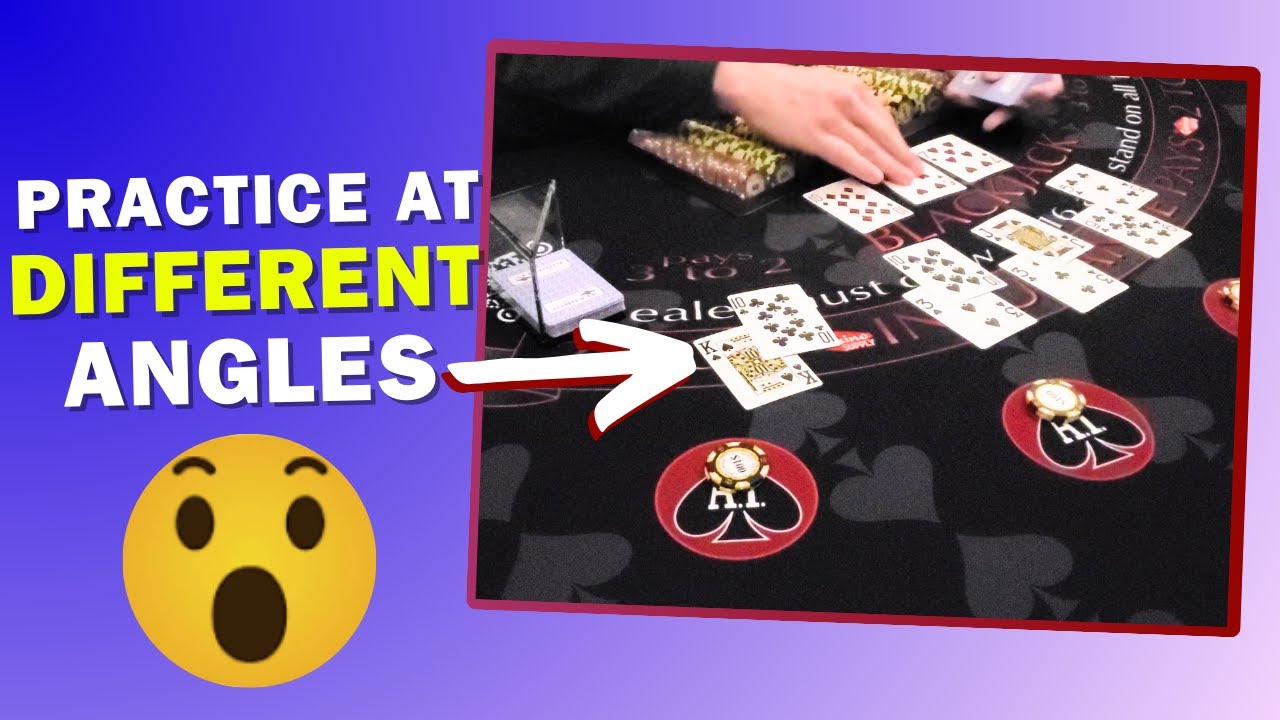 Blackjack Practice at Different Spots on the Table - YouTube