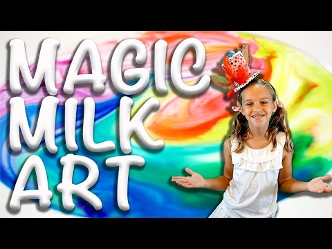 How to make Magic Milk Art / Science using milk, soap and food coloring ...