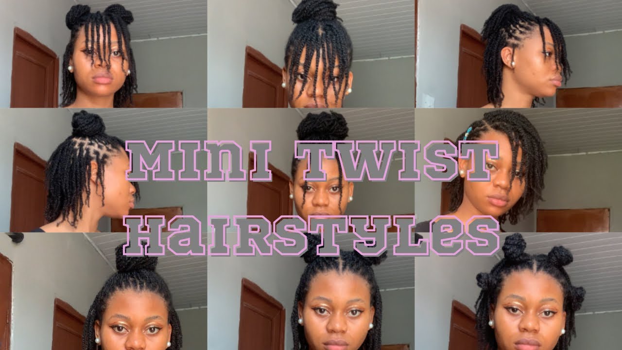 9 Quick Mini Twist Hairstyles | Natural Hair - YouTube