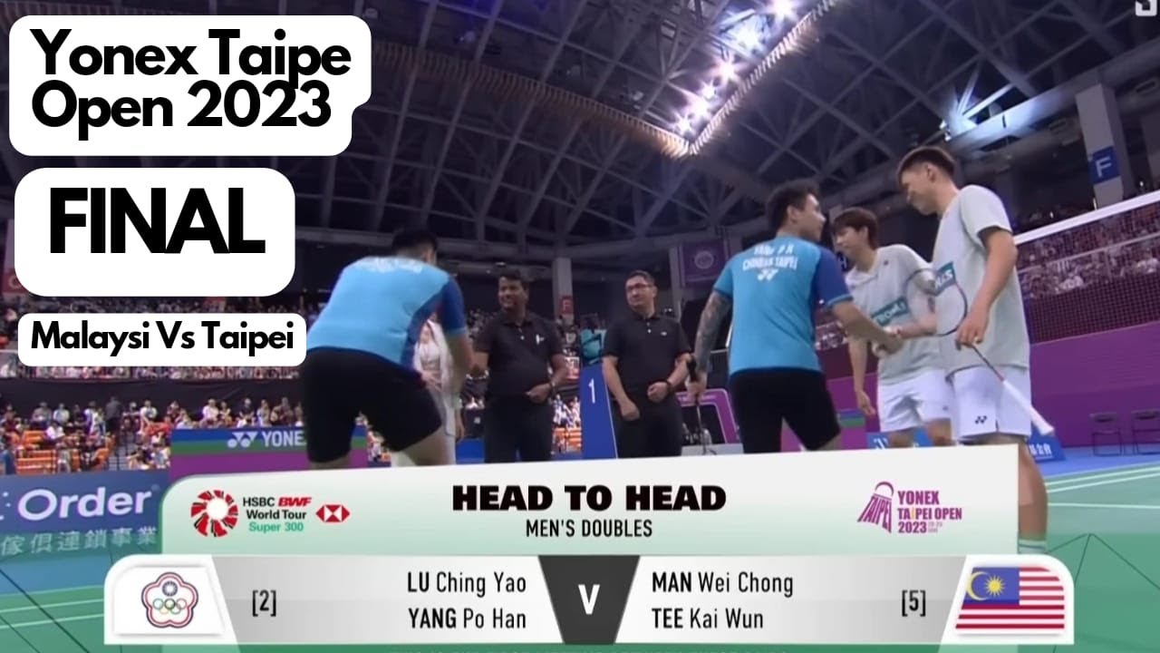 Final Yonex taipei open 2023 Man Wei Chong/Tee Kai Wun (Malaysia) vs Lu ...