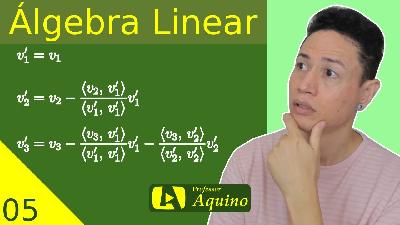 Processo de Ortogonalização de Gram-Schmidt. | 05. Álgebra Linear ...