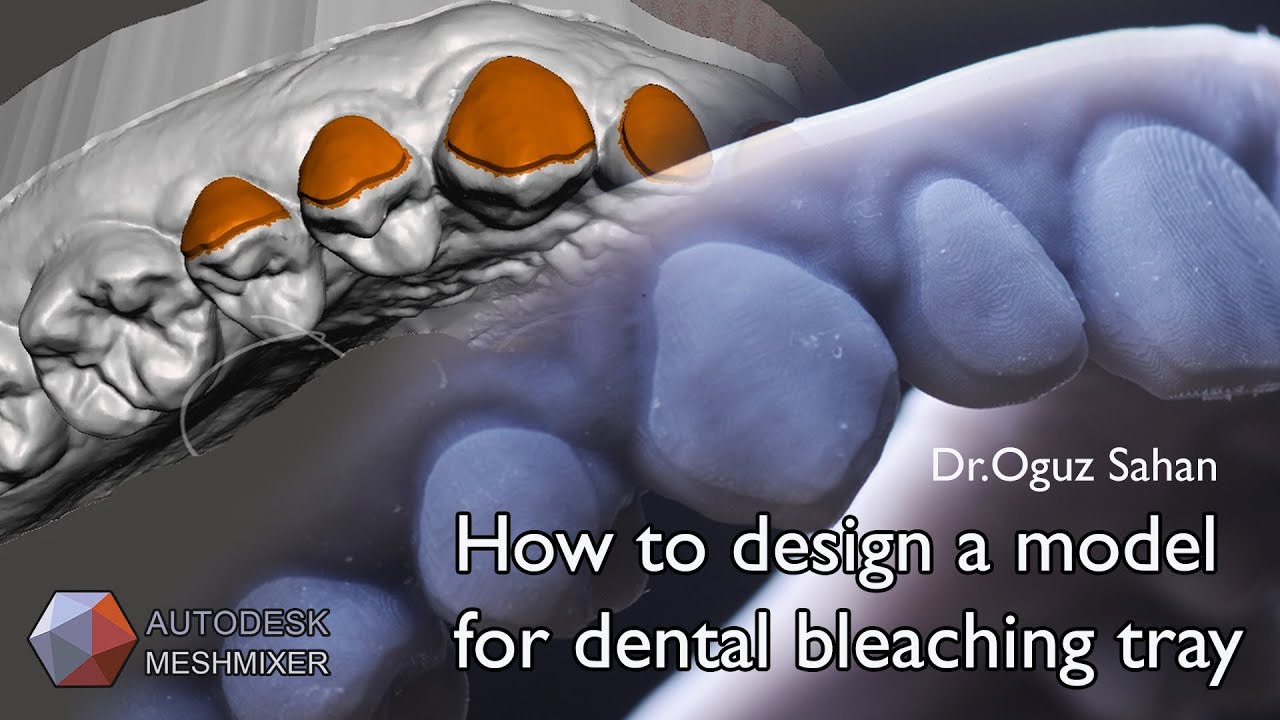 How to Design a Model for Bleaching - Autodesk Meshmixer - YouTube