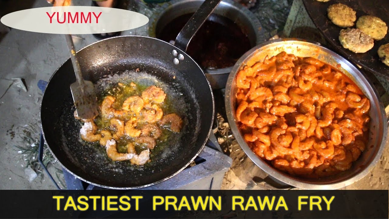 YUMMY PRAWN RAWA FRY | Juhu Koliwada Seafood Festival 2018 - YouTube