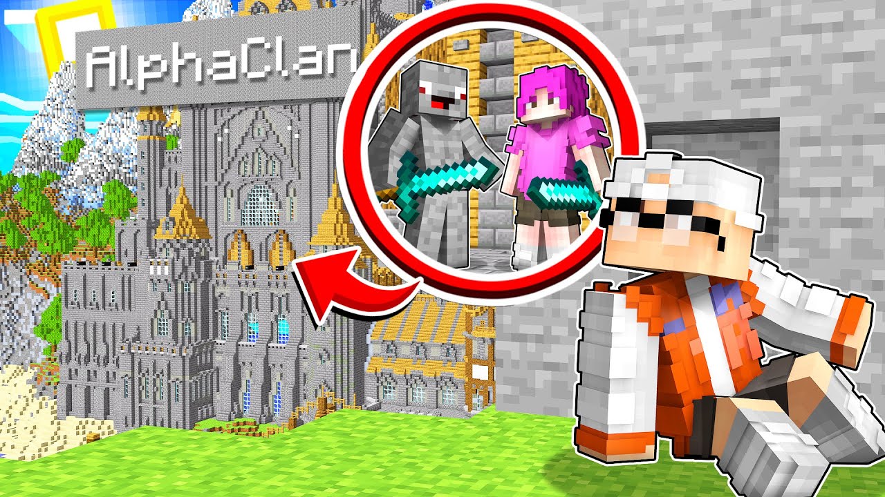 ich SPIONIERE ALPHA CLAN AUS auf der YOUTUBER INSEL MINECRAFT - YouTube