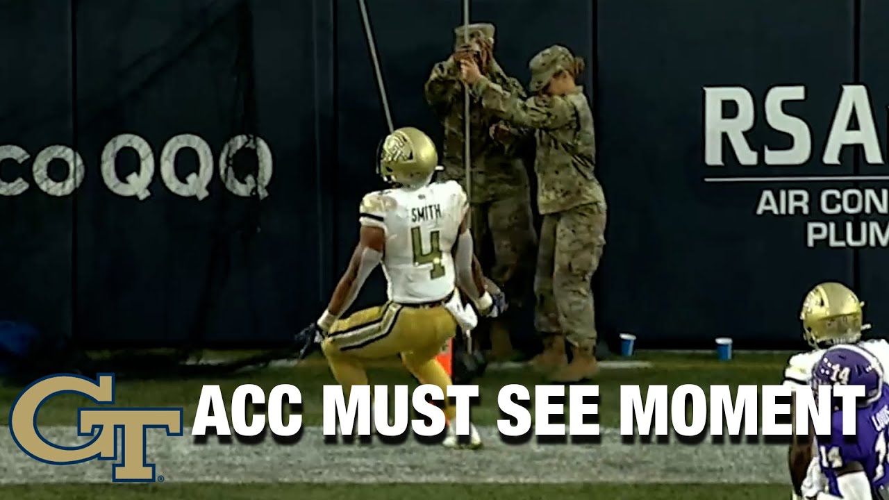 Georgia Tech's Dontae Smith Makes A 51-YD House Call | Must See Moment ...
