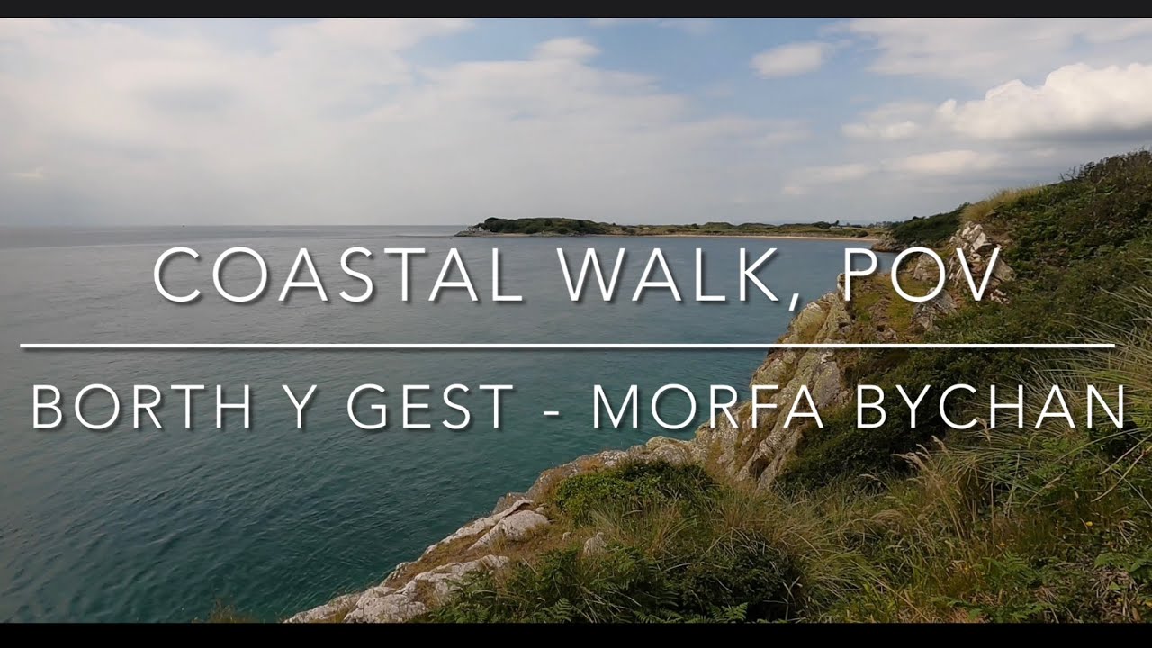 4K Coastal walk, Borth y Gest - Black Rock Sands POV - YouTube