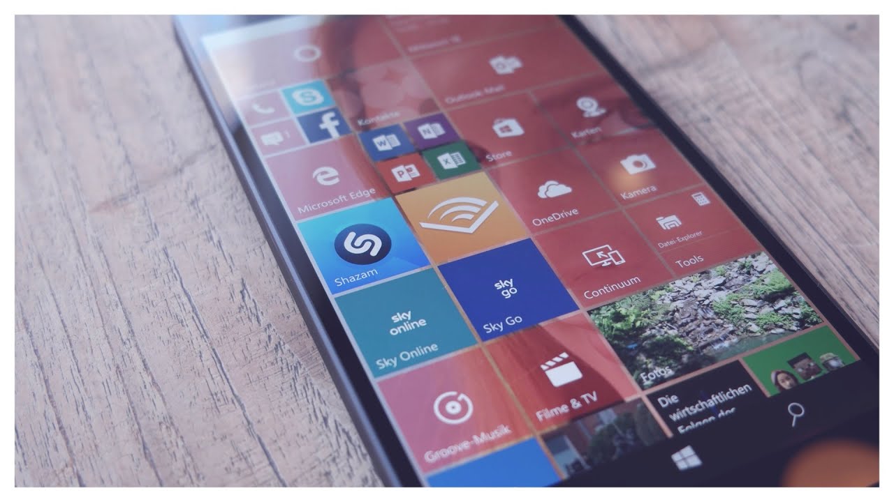 Microsoft Lumia 950 XL Software - hands on (deutsch) - YouTube