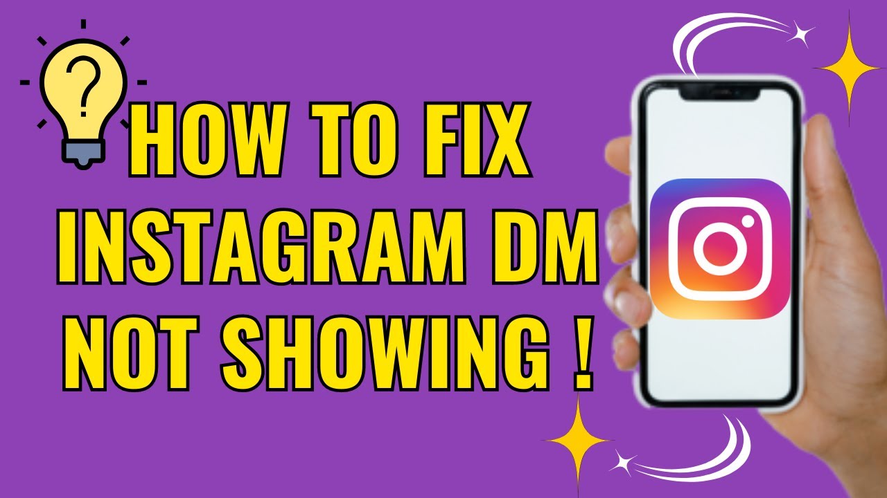 How to fix instagram dm not showing (Easy 2025) - YouTube