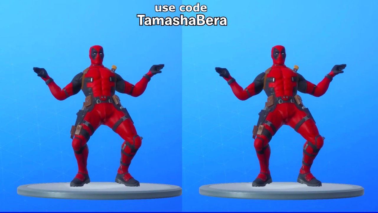 *NEW* DEADPOOL SKIN Showcase with All Fortnite New Dances & Emotes ...