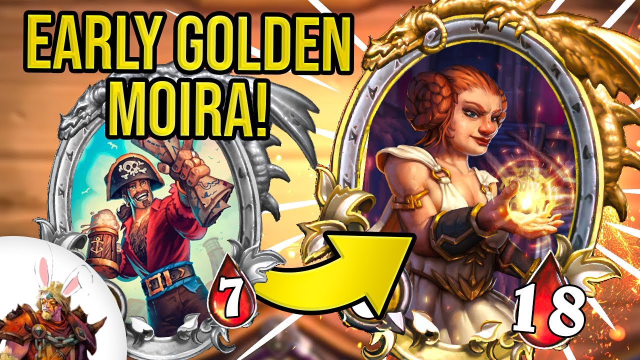 Golden Moira in 2 Turns! | Hearthstone Battlegrounds - YouTube