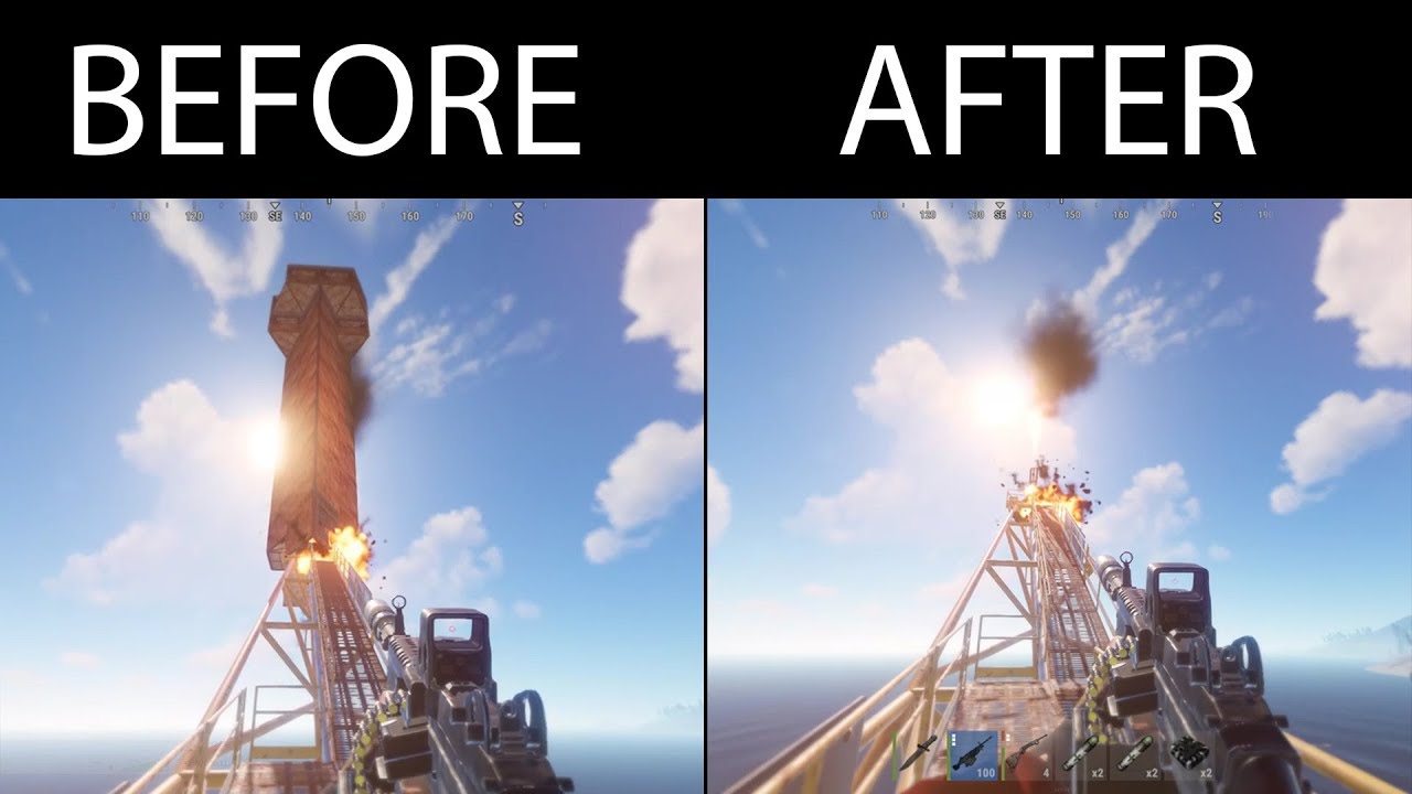 RAIDING LARGE OIL RIG BASE FOR INSANE LOOT - VANILLA RUST - YouTube