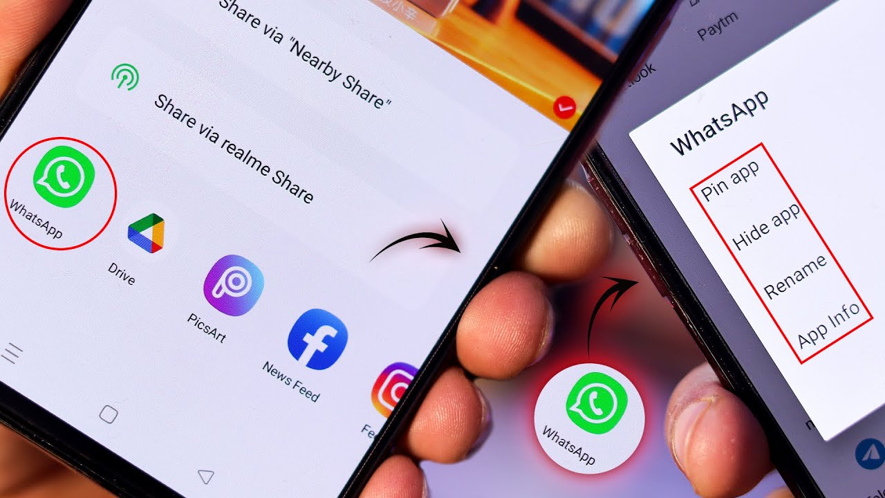 How to Hide Application in Share Panel & How to Rename Apps in Share ...