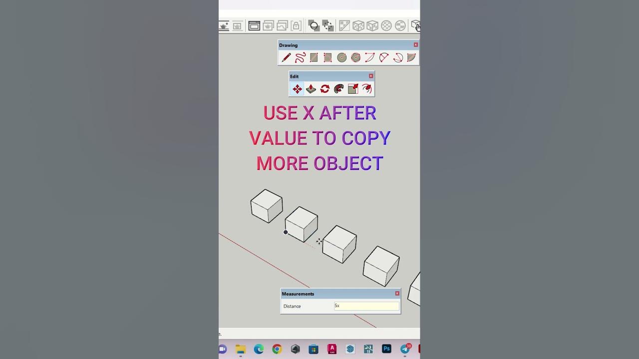 Design Hacks: Copy Object Like a Pro! | SketchUp YouTube Shorts - YouTube