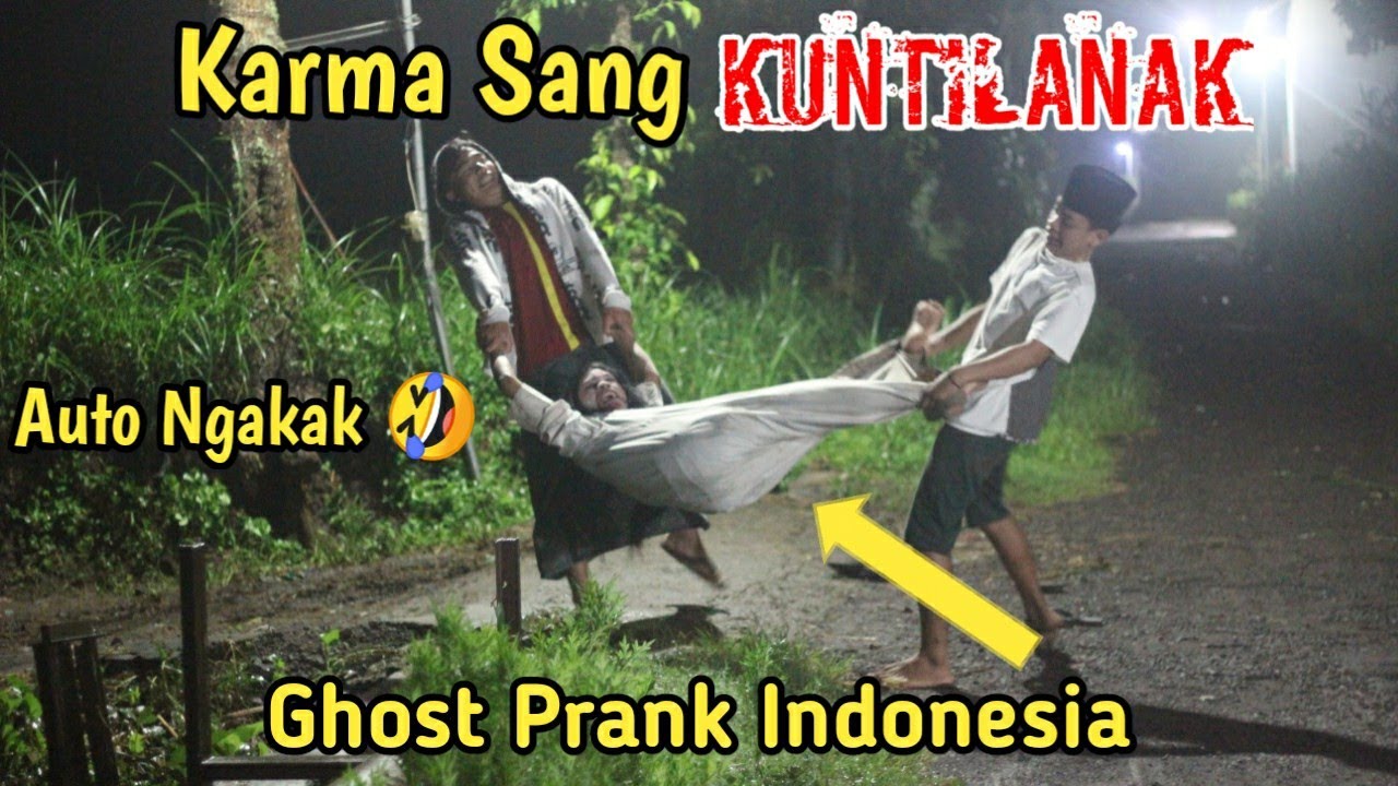 Miss kunti kena KARMA 🤣🤣 ~ Prank paling lucu bikin ngakak ~ Ghost prank ...