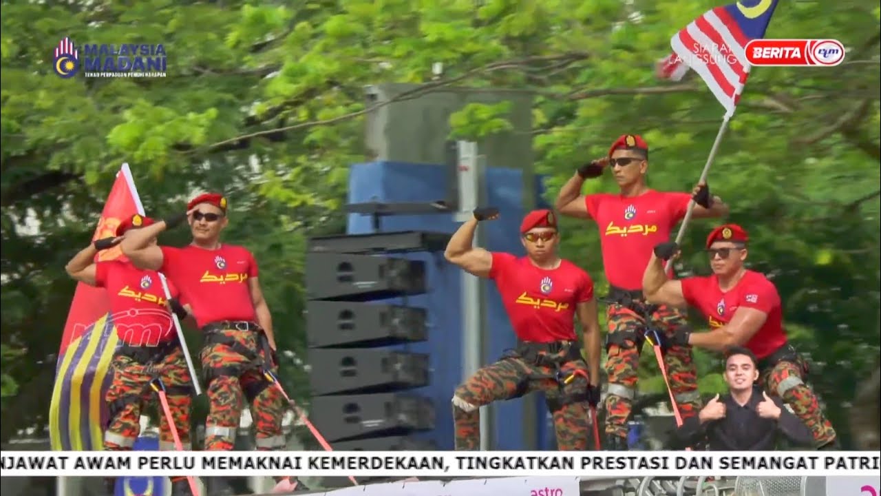 Kontinjen Jabatan Bomba & Penyelamat Malaysia - Perbarisan & Perarakan ...