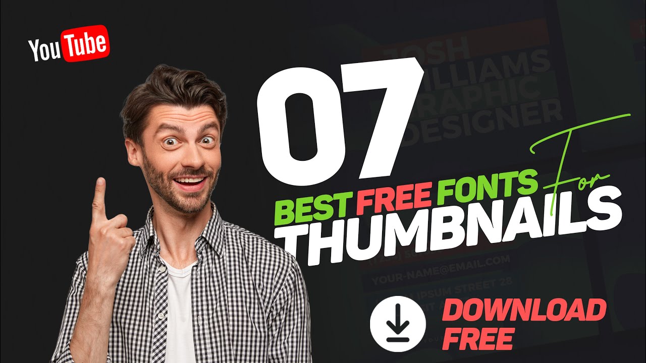 7 Best fonts for Thumbnails | Best Fonts 2023 | Great Mentor - YouTube