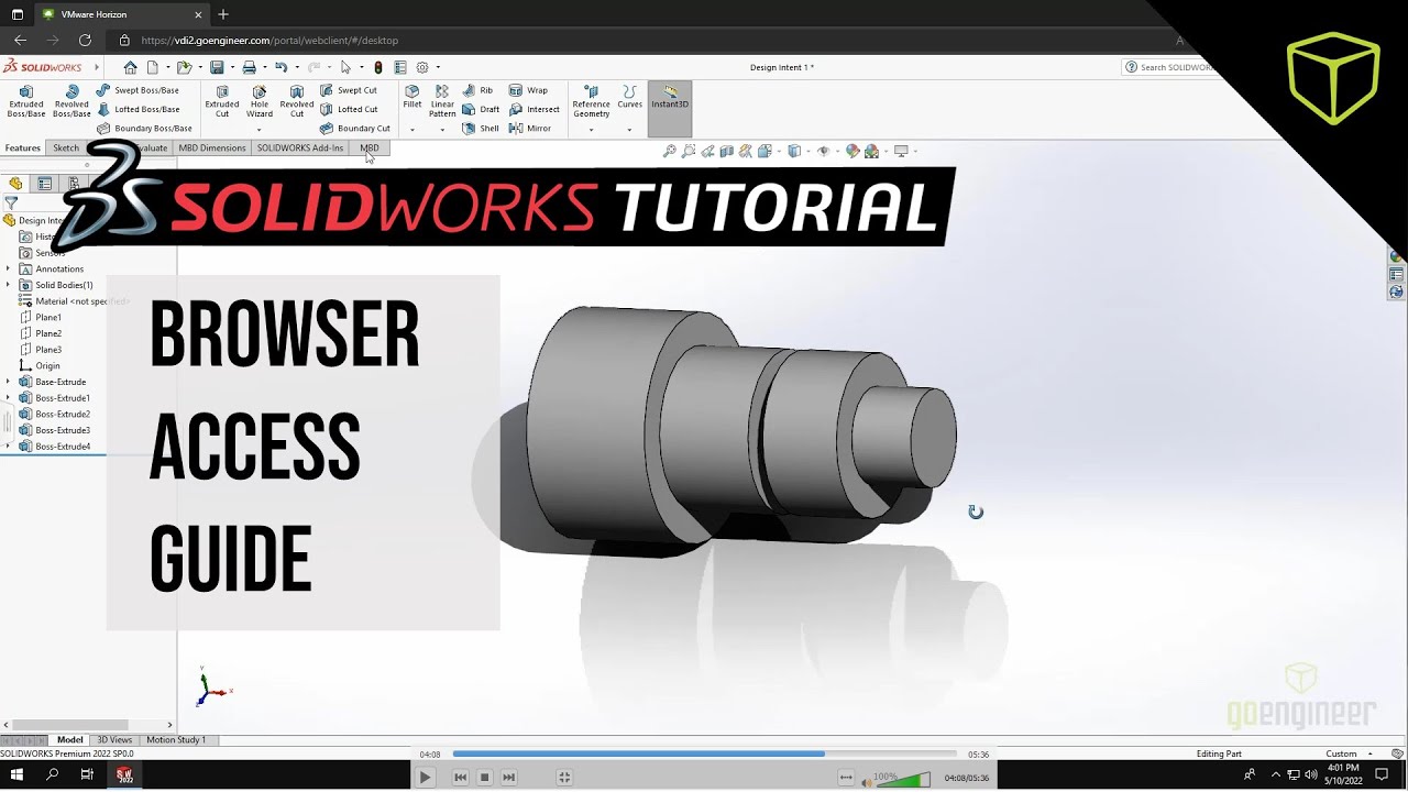 GoEngineer Training VDI - Browser Access Guide - YouTube