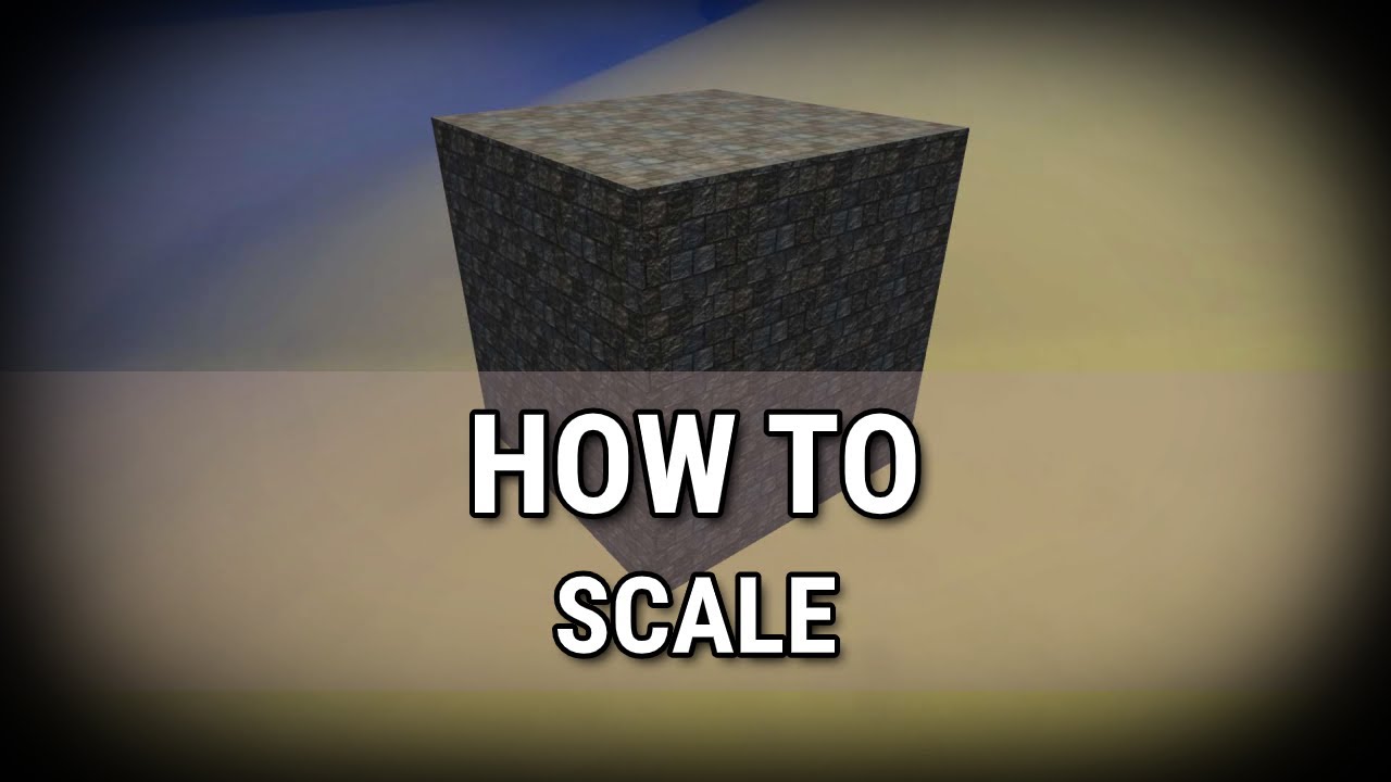 How to Scale objects in HiberWorld Advanced Create Mode - YouTube