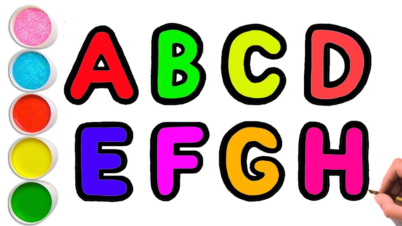 How to draw Abc Alphabets for kids | कैसे एबीसी अक्षर आकर्षित करने के ...