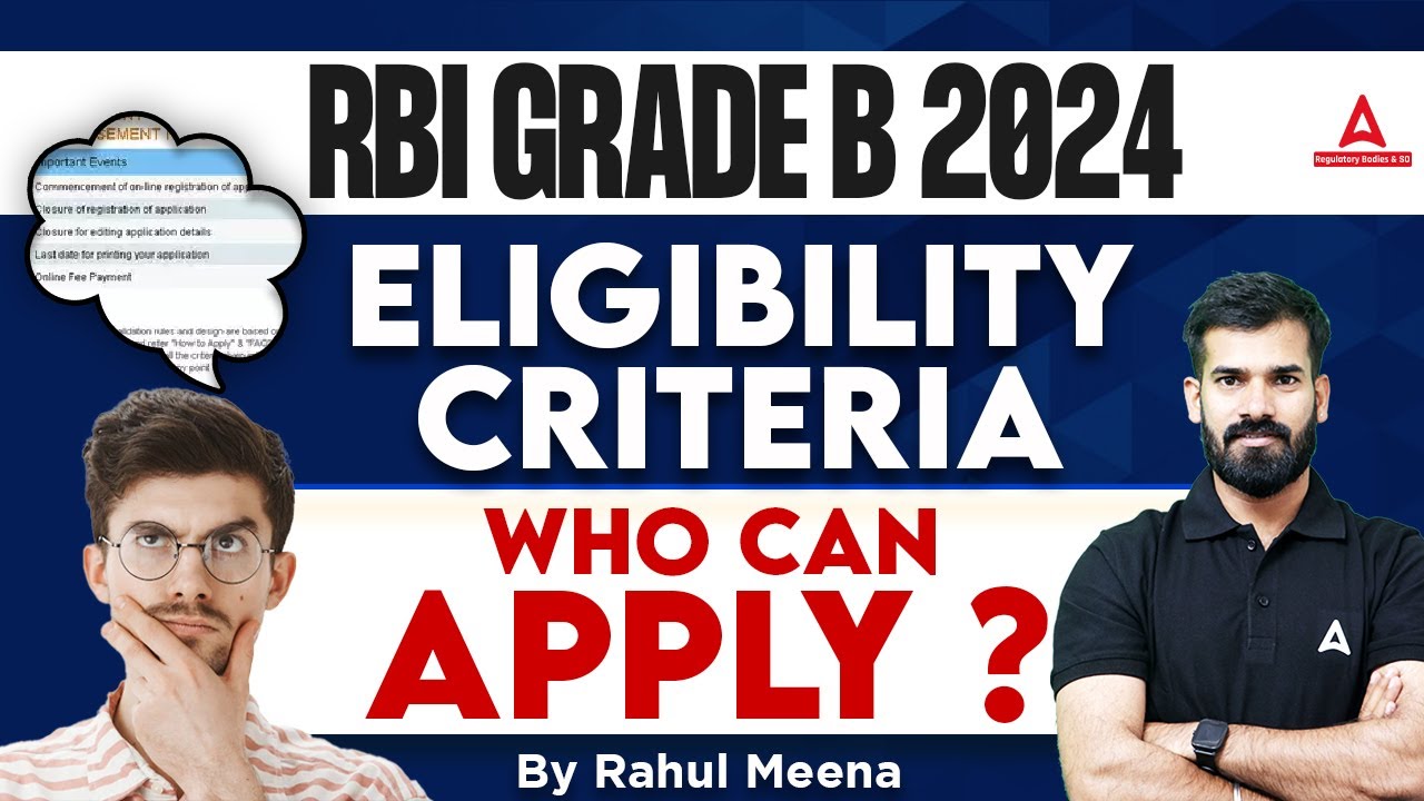 RBI Grade B Eligibility Criteria | Who Can Apply for RBI Grade B? | RBI ...