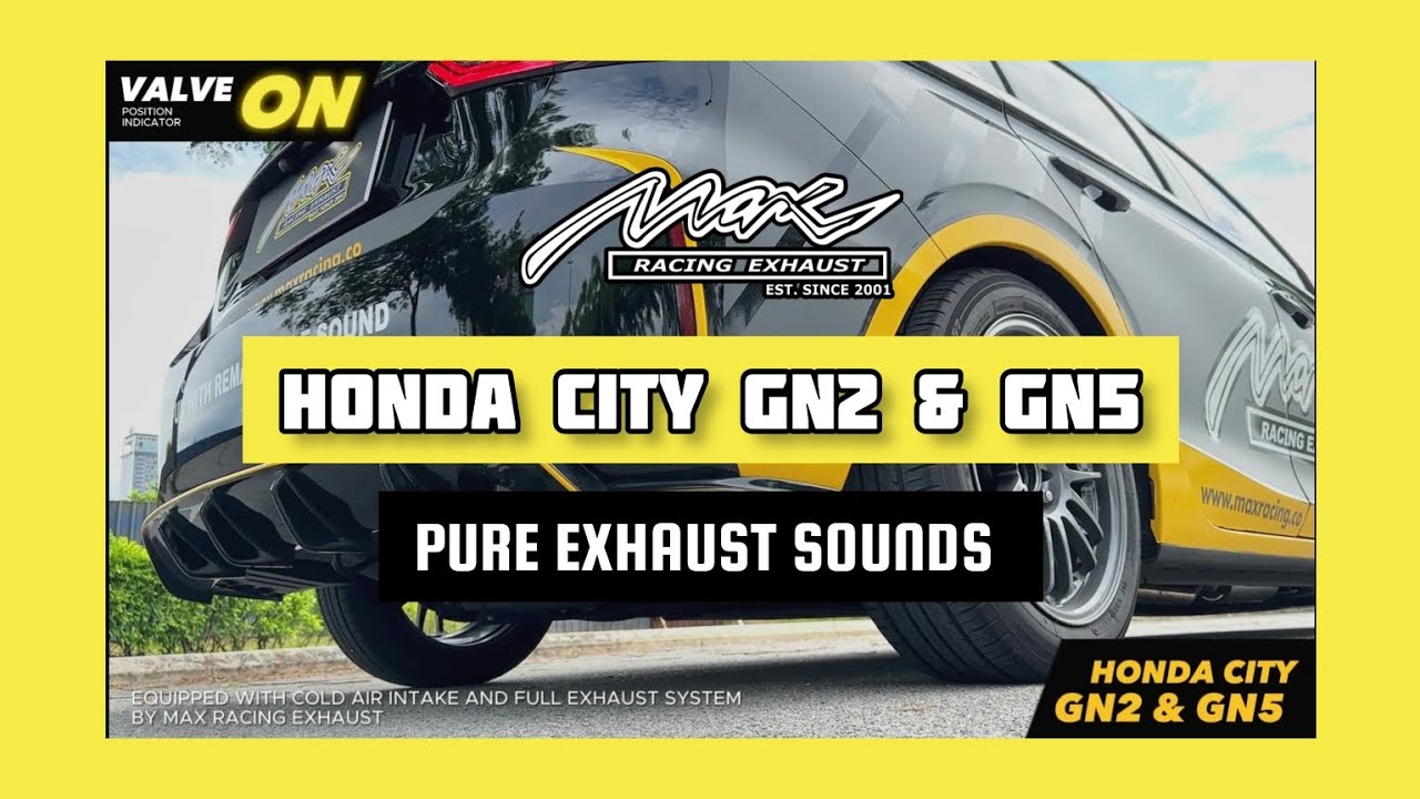 Pure Exhaust Sound of Honda City GN2 & City Hatchback GN5 with Max ...