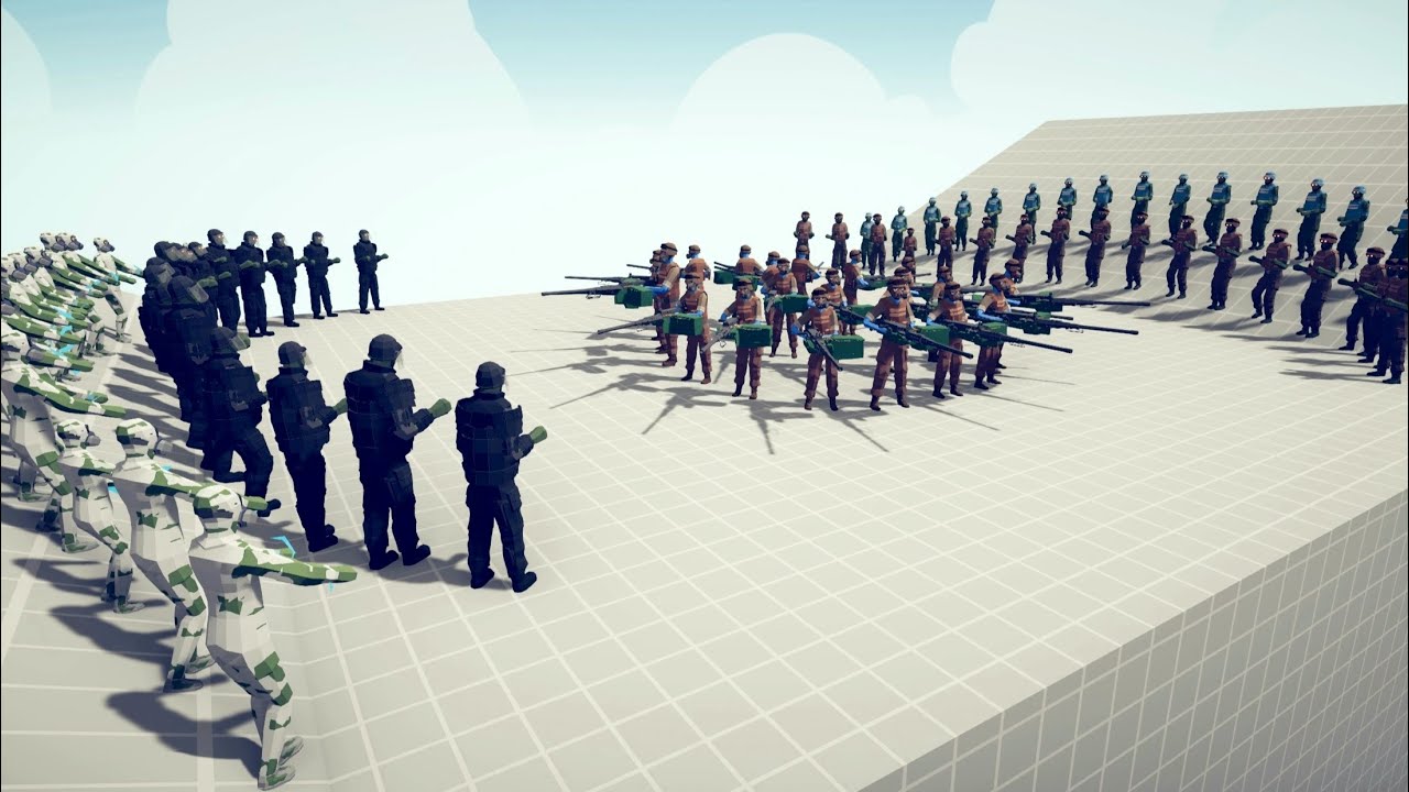100 Zombies vs. 20 Soldier/TABS-Totally Accurate Battle Simulator - YouTube